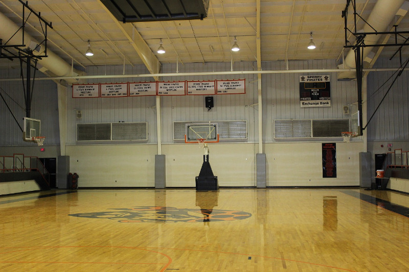 Sperry Public Schools - BridgePoint Electric Brightens Sperry Field House